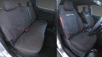 Ford Ranger NEXT GEN Seat Covers Vest Type Front & Rear Raptor - FLA ...