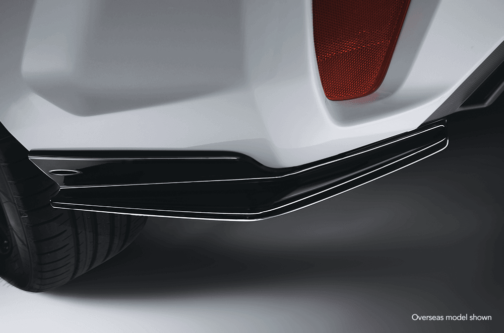 SUBARU IMPREZA MY24 - STI Rear Side Under Spoiler (Black) – Jarvis Parts